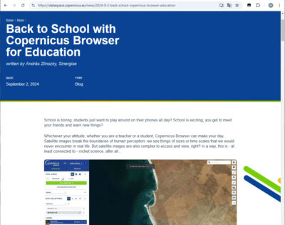 Copernicus Browser - ESA Schoolatlas
