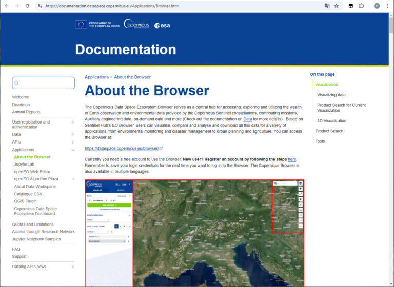 Copernicus Browser - ESA Schoolatlas