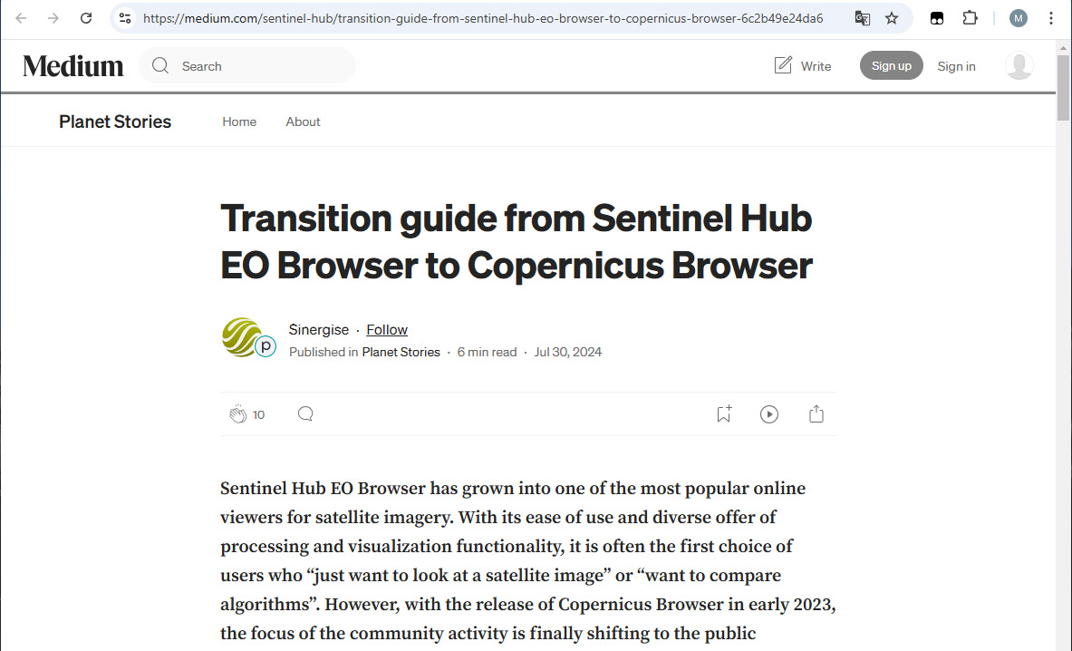 Copernicus Browser - ESA Schoolatlas